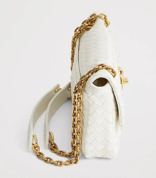 Bottega Veneta Baby Madison Shoulder Bag - White