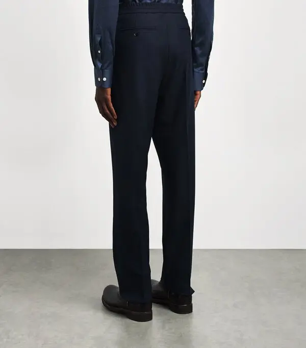BRETT JOHNSON Wool-blend Drawstring Sweatpants