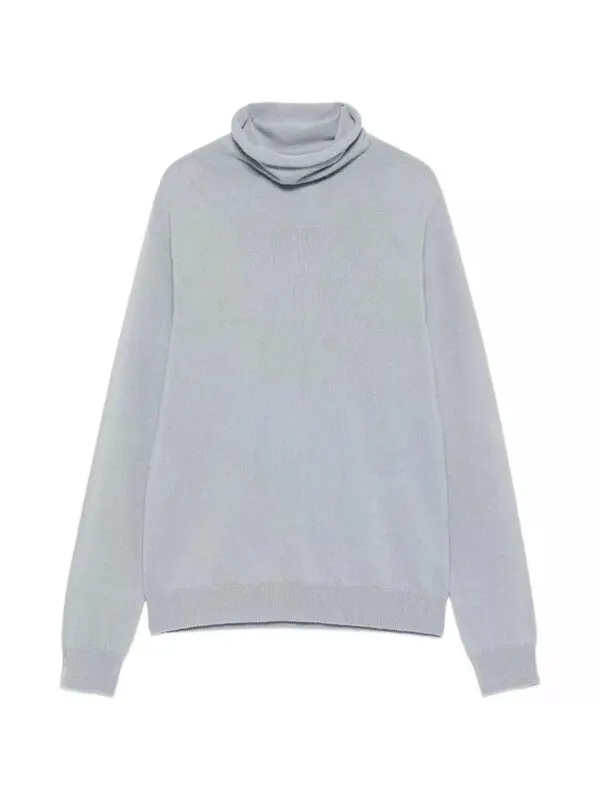Peserico Long Sleeve Turtleneck Sweater - Blue
