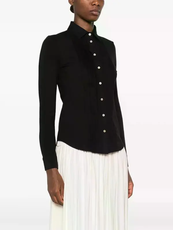 ZANETTI Pleated Long-sleeve Shirt