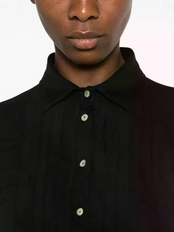 ZANETTI Pleated Long-sleeve Shirt