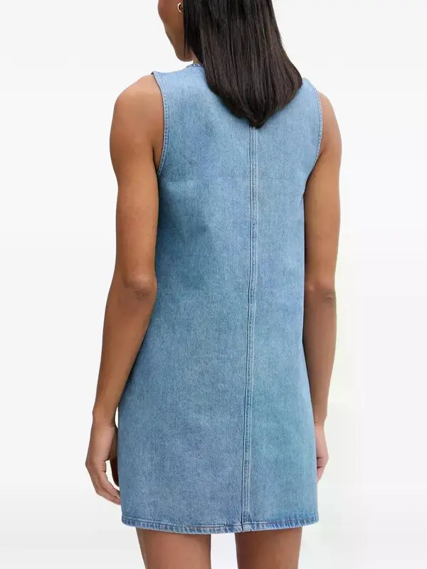 Marc O'polo Sleeveless V-neck Denim Mini Dress