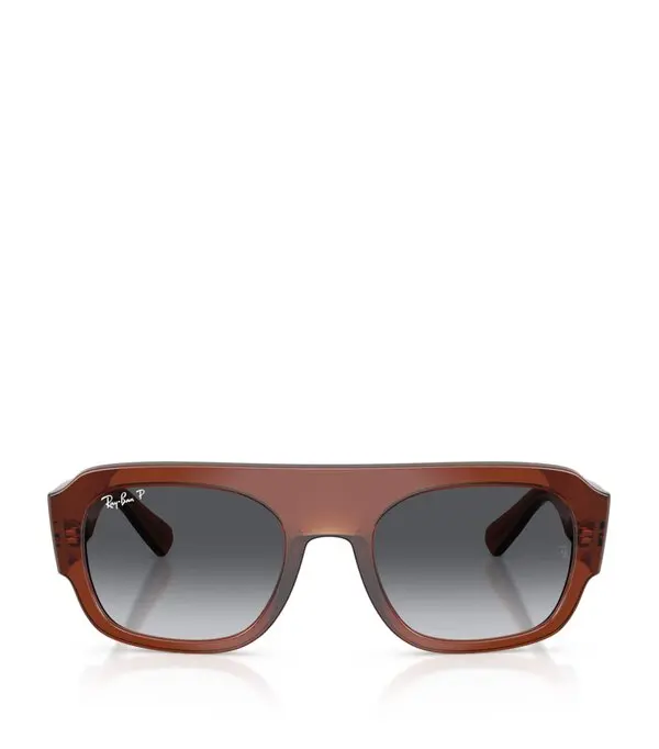 Ray-ban Rb2218 Irregular Sunglasses - Brown