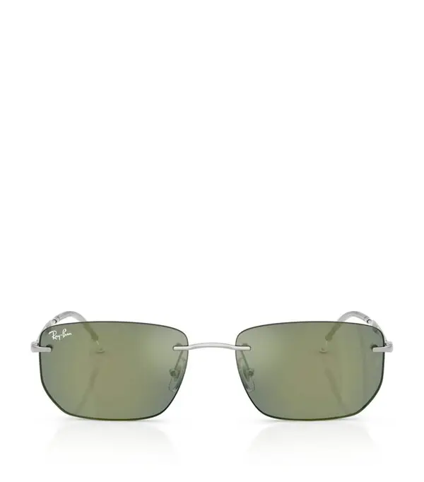 Ray-ban Rb3768 Irregular Sunglasses - Silver