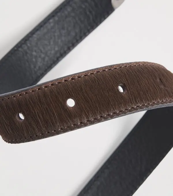 MOLEBO Pony Hair Western Belt
