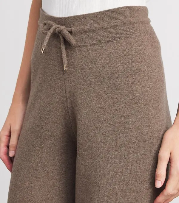 Agnona Cashmere-wool-silk Wide-leg Trousers