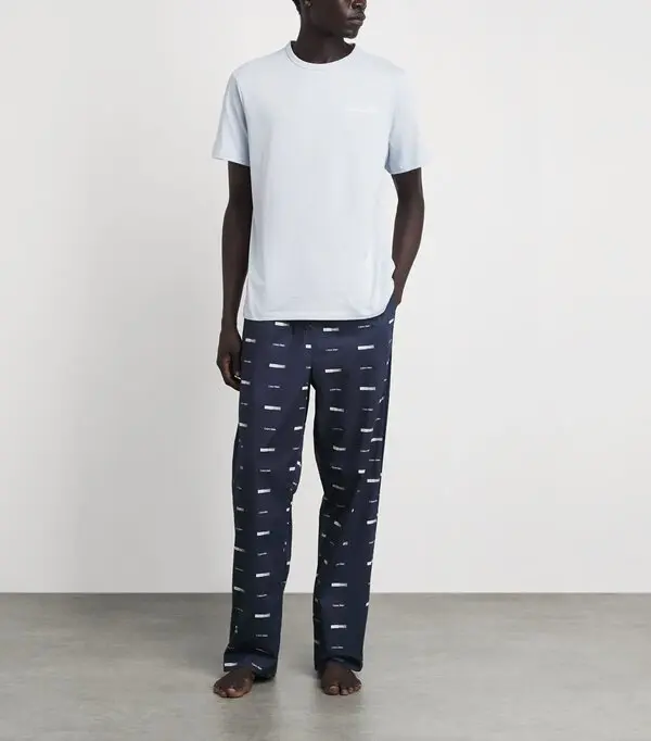 Calvin Klein Cotton Poplin Logo Pyjama Top