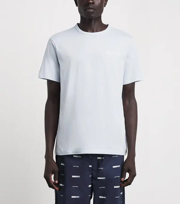 Calvin Klein Cotton Poplin Logo Pyjama Top