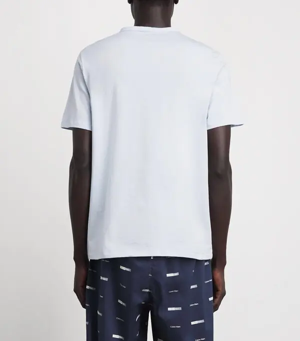 Calvin Klein Cotton Poplin Logo Pyjama Top