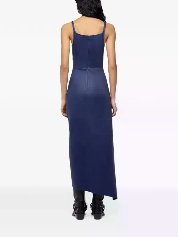 Rabanne Draped Snap-button Maxi Dress - Blue