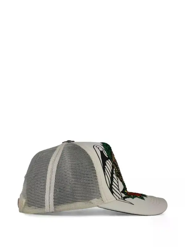 Ed Hardy Embellished Graphic Trucker Hat
