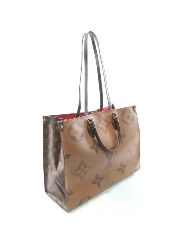 LOUIS VUITTON 2021 Monogram Reverse Giant Onthego Gm Satchel