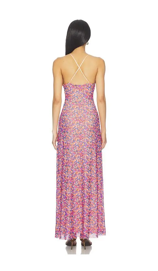 AFRM Romy Printed Maxi Dress - Pink