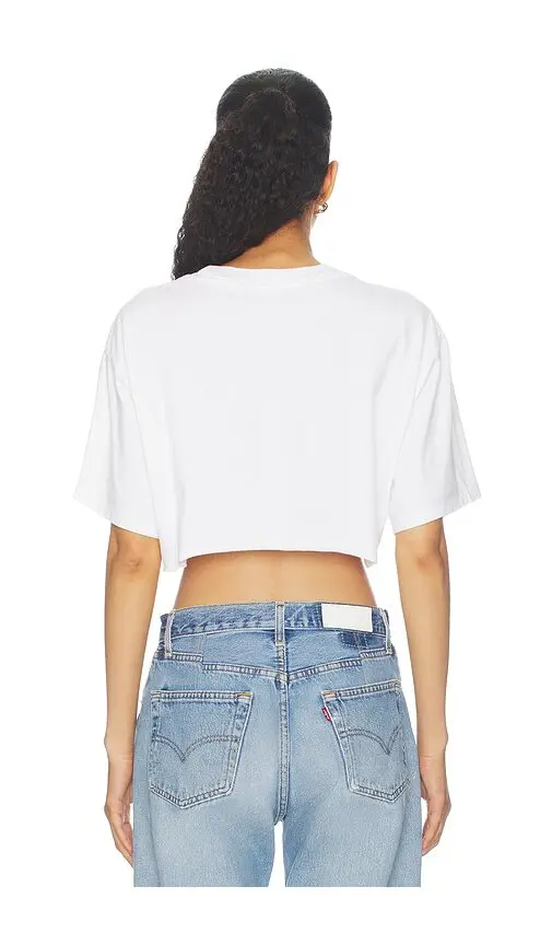RE/DONE 90s Cropped Easy Tee In . Also