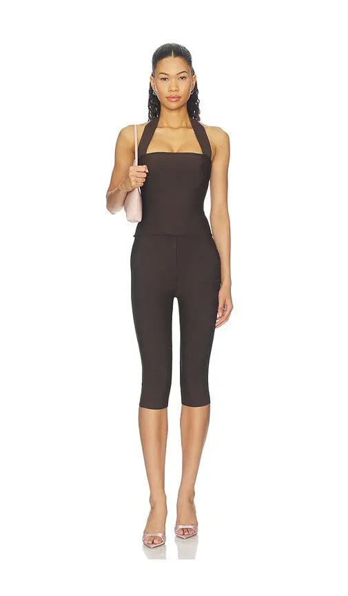 Superdown Angelah Bandage Capri Set In . Also