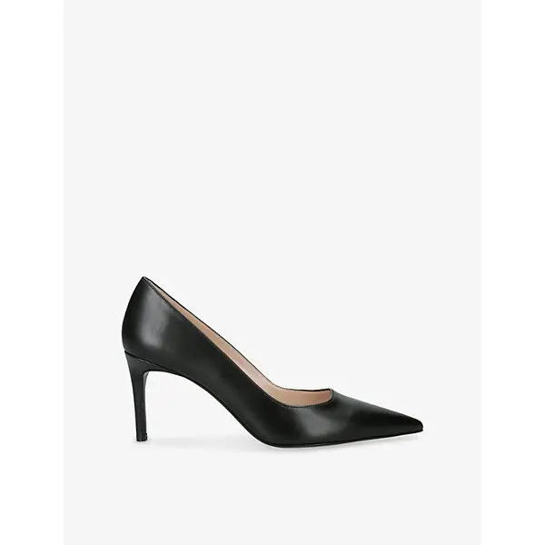 STUART WEITZMAN Power 75 Leather Courts - Black