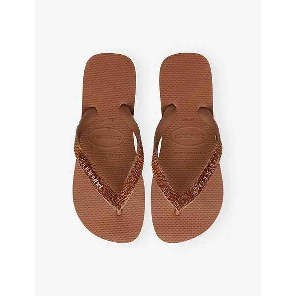 Havaianas Top Glitter Rubber Flip-flops