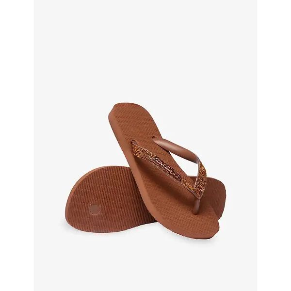 Havaianas Top Glitter Rubber Flip-flops