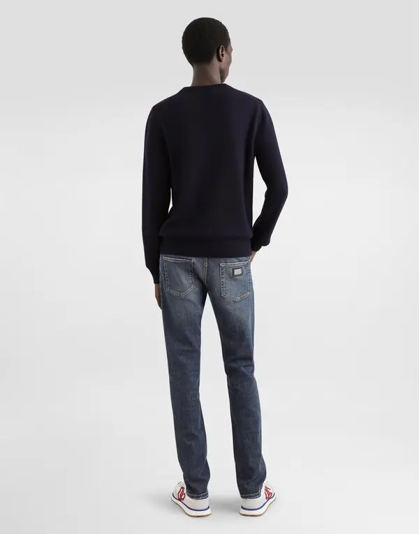 Dolce & Gabbana Pantalone Denim Multi-colored Cotton