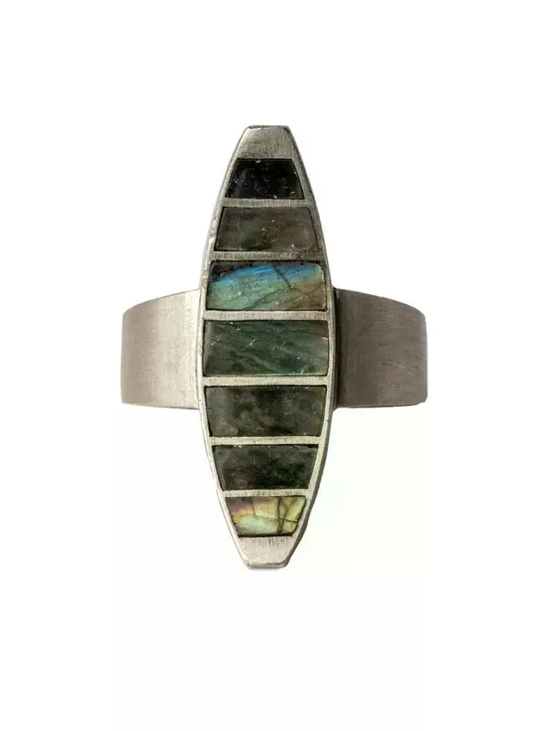 PARTS OF FOUR Crescent Labradorite Ring - Silver