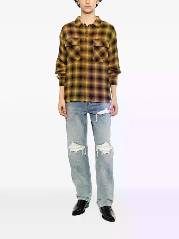 Amiri Logo-patch Jeans - Blue