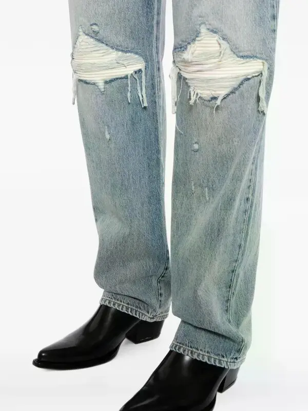 Amiri Logo-patch Jeans - Blue