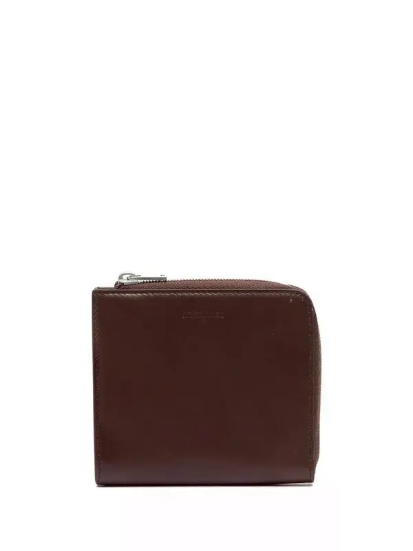 JIL SANDER Embossed-logo Zip-up Card Holder