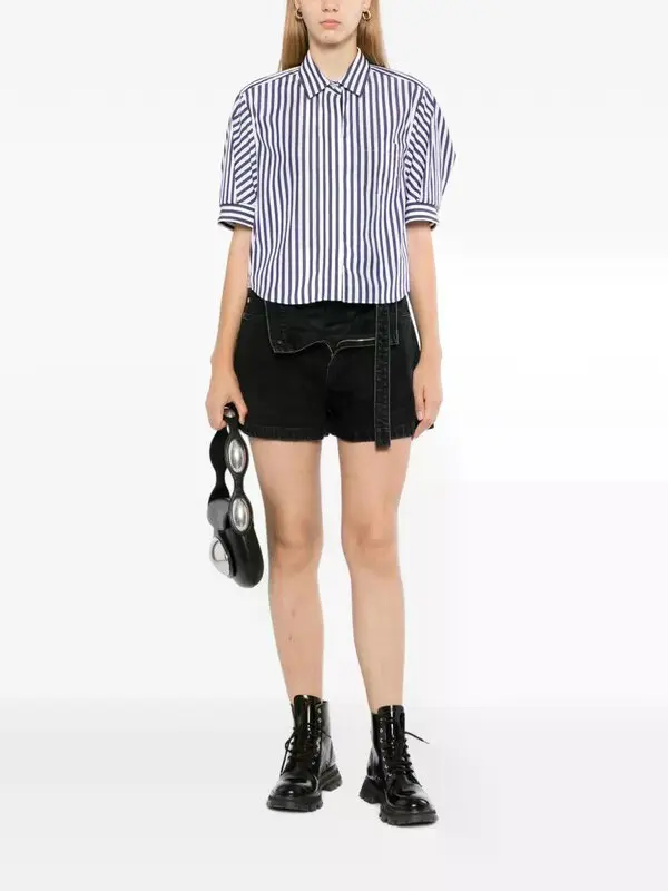 Sacai Belted Denim Shorts