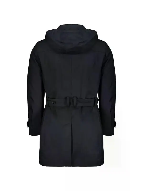 MOORER Belted Hooded Jacket