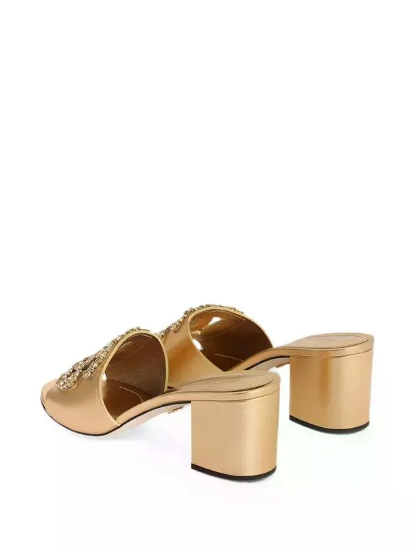 Dolce & Gabbana Mules In Nappa Leather With Embroidery