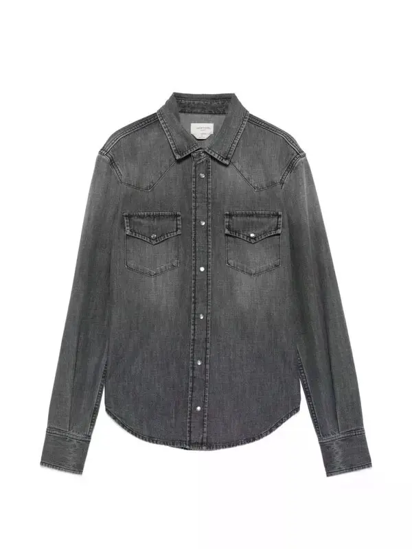 Jacob Cohen Washed Denim Western Shirt - Grey