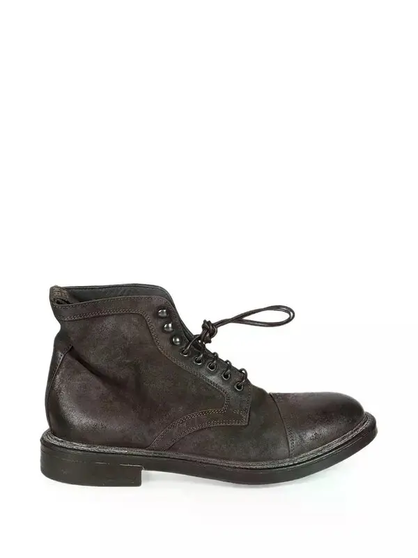 Moma Distressed-effect Lace-up Boots