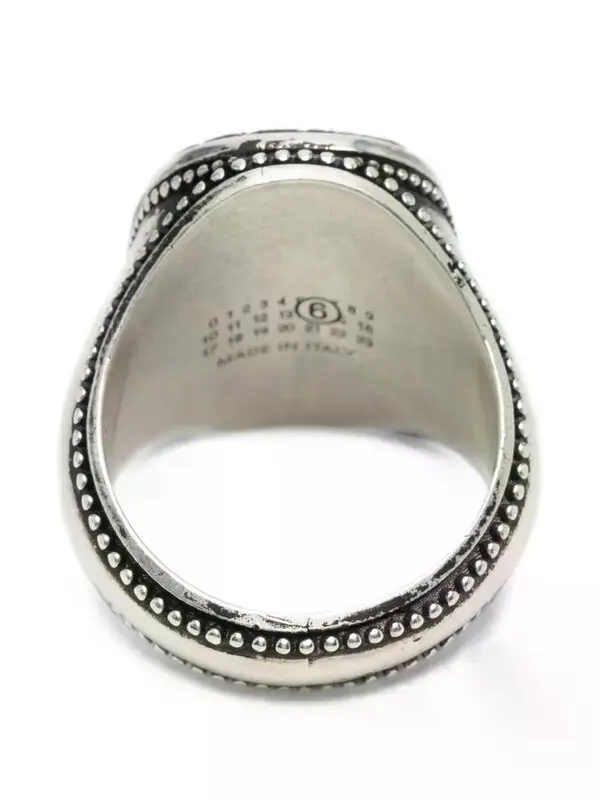 MAISON MARGIELA Burnished-effect Signet Ring