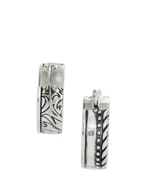 MAISON MARGIELA Engraved Hoop Earrings