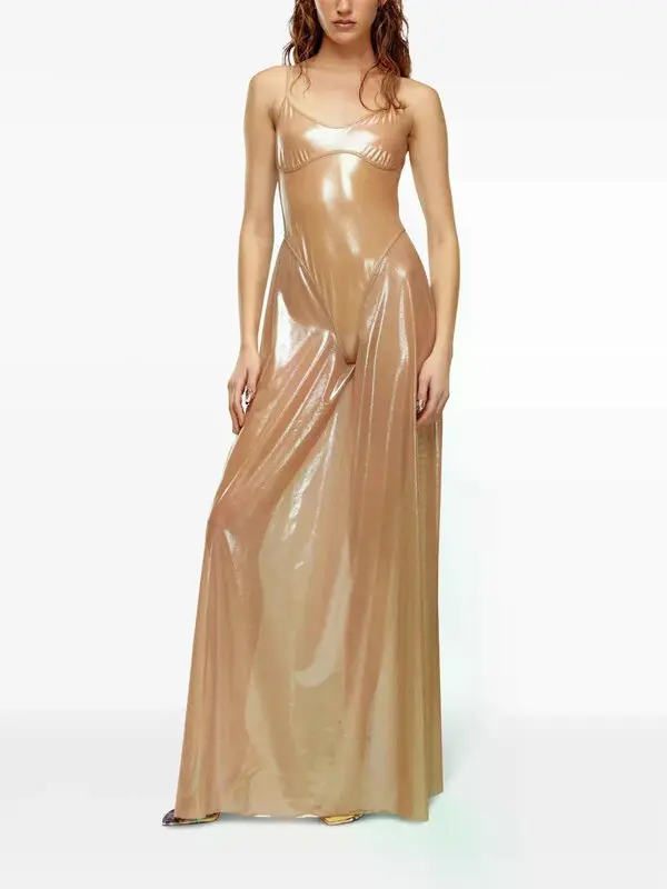 DIESEL® D-rooney Metallic Sheer Gown