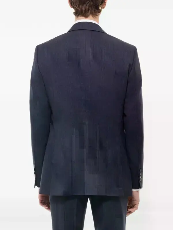 FURSAC Prince Of Wales Virgin Wool Suit Jacket