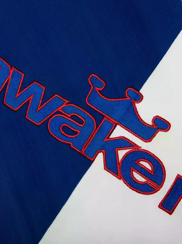 AWAKE NY Colour-block Polo Shirt - Blue