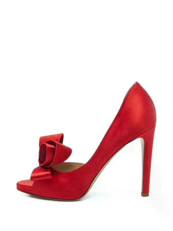Valentino Garavani D'orsay Bow-detail Pumps - Red