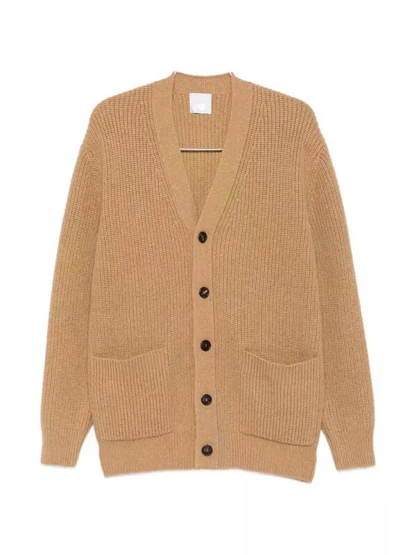 Malo Ribbed-knit V-neck Cardigan