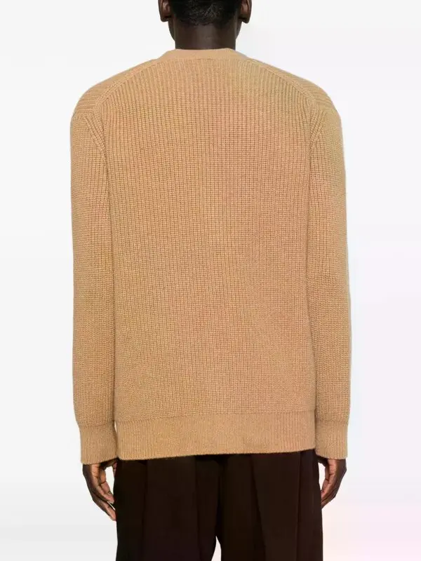 Malo Ribbed-knit V-neck Cardigan