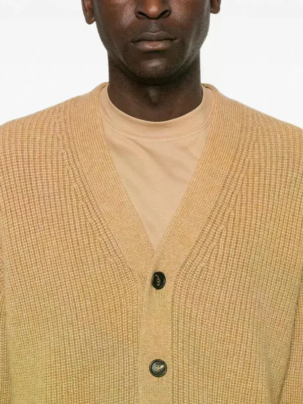 Malo Ribbed-knit V-neck Cardigan