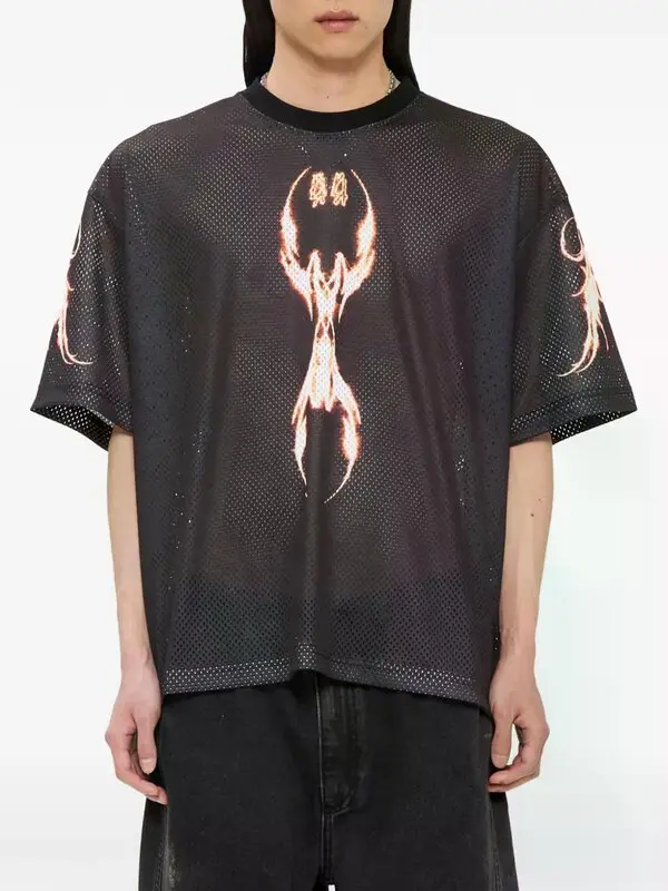 44 LABEL GROUP Graphic Mesh T-shirt