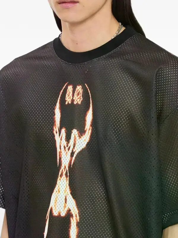 44 LABEL GROUP Graphic Mesh T-shirt