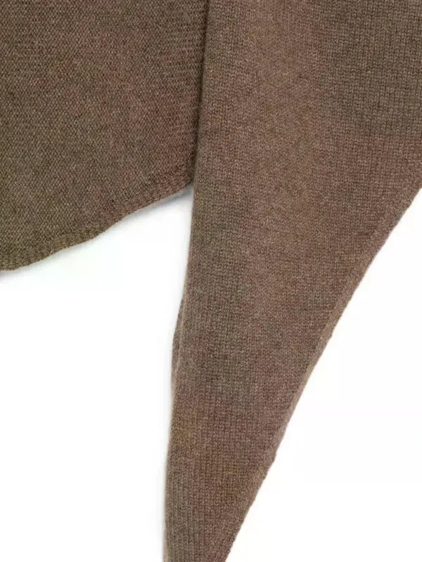 BEYOU Fine-knit Triangular Scarf