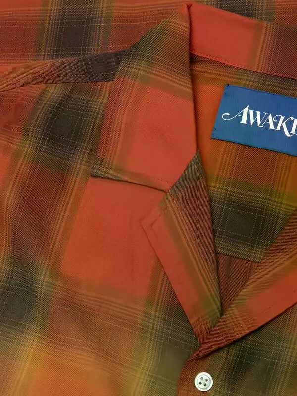 AWAKE NY Orchard St Plaid-print Shirt