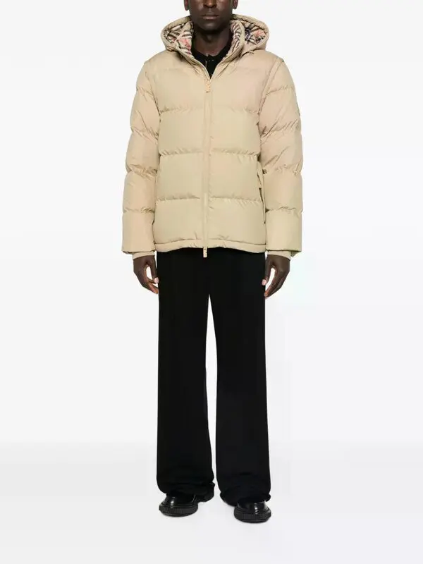 Burberry Bideford Check-lining Hooded Jacket