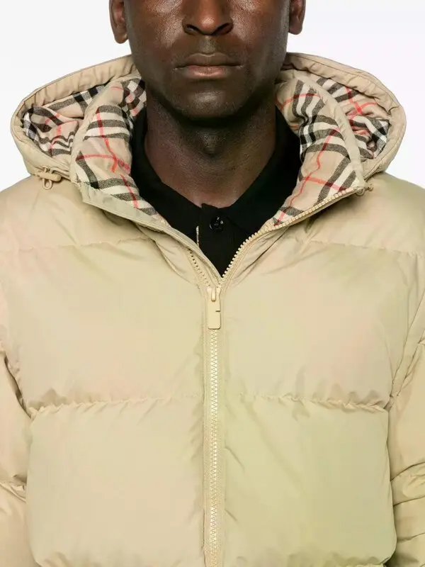 Burberry Bideford Check-lining Hooded Jacket