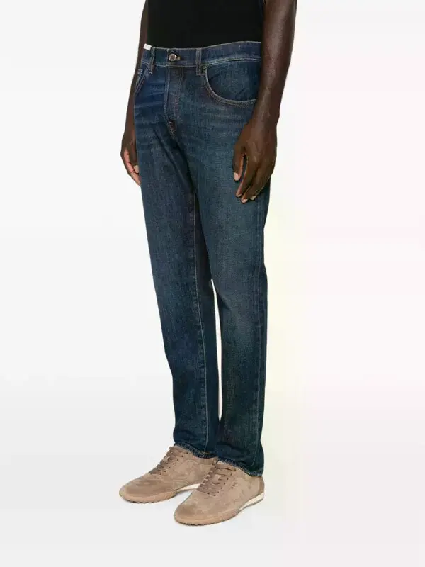 PT TORINO Faded Straight-leg Jeans