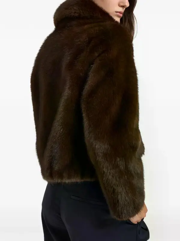 BULLY Faux-fur Single-breasted Coat