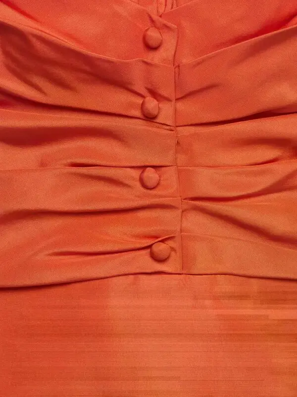 Dior Pleated V-neck Mini Dress